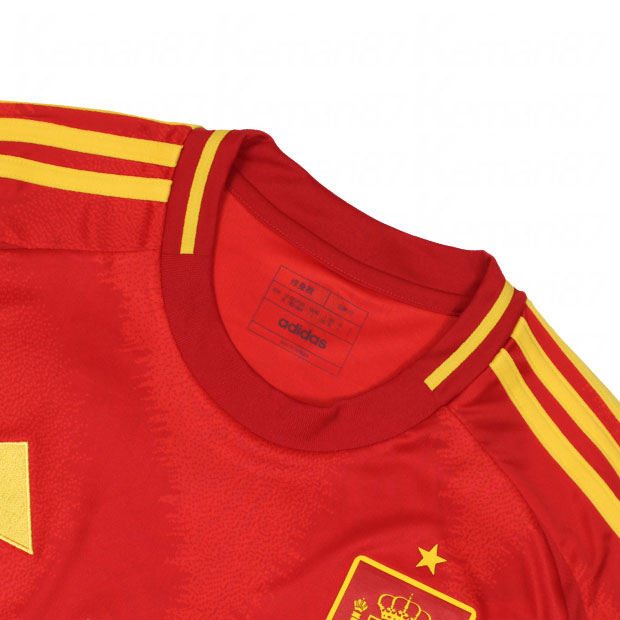 Kemari87 KISHISPO / スペイン代表 2024 ホーム 半袖レプリカユニフォーム kow75-ip9331-7-m 7 ...